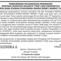 Pengumuman Perubahan Bank Kustodian Pada Produk Reksa Dana Syariah ...